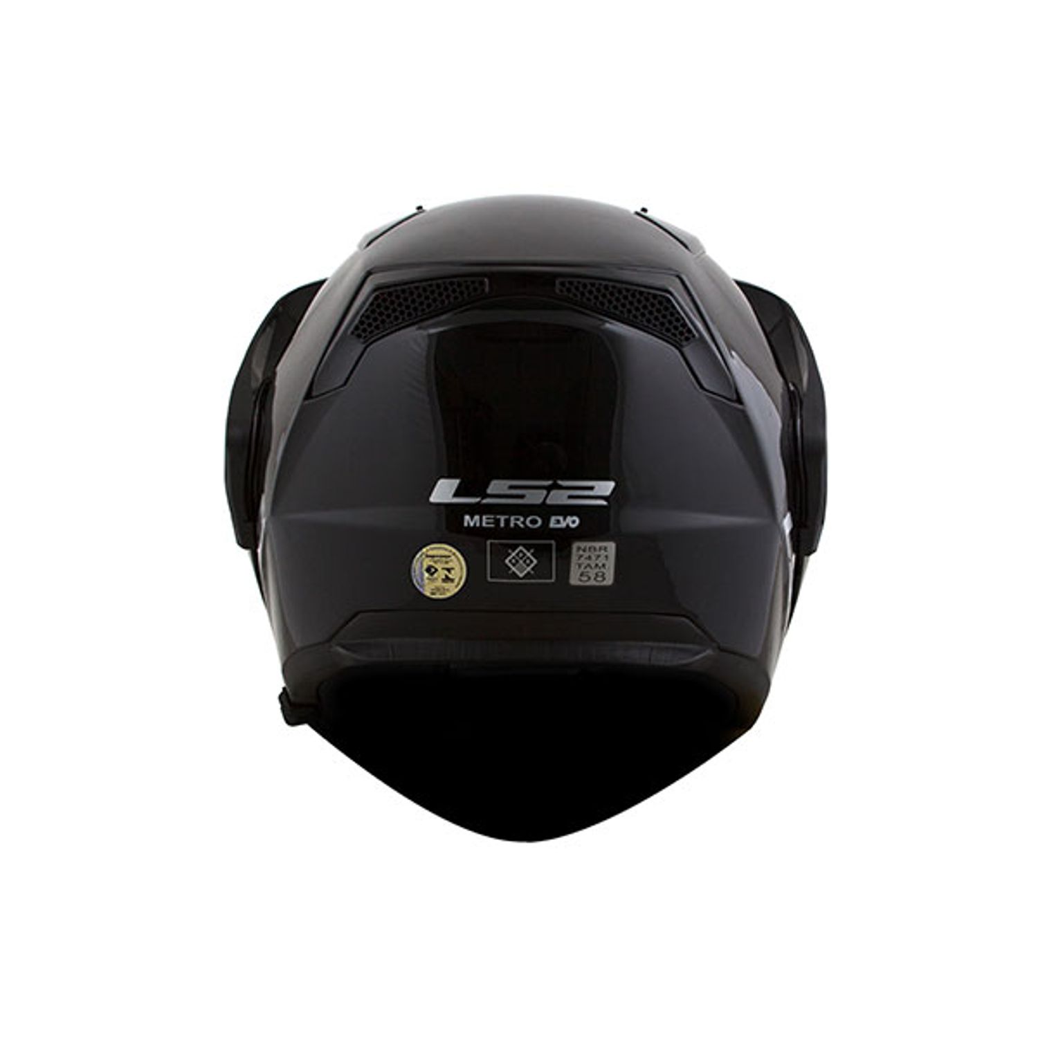 CAPACETE LS2 FF324 METRO EVO BLACK ESCAMOTEÁVEL - WebRacing