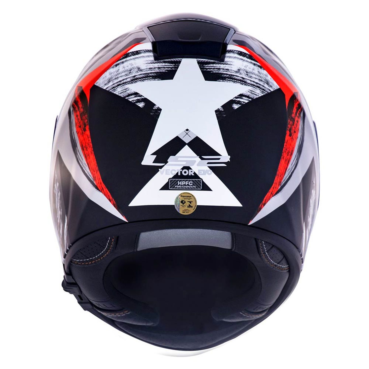Capacete LS2 FF397 Vector Evo Scratch Preto e Vermelho - Nacar