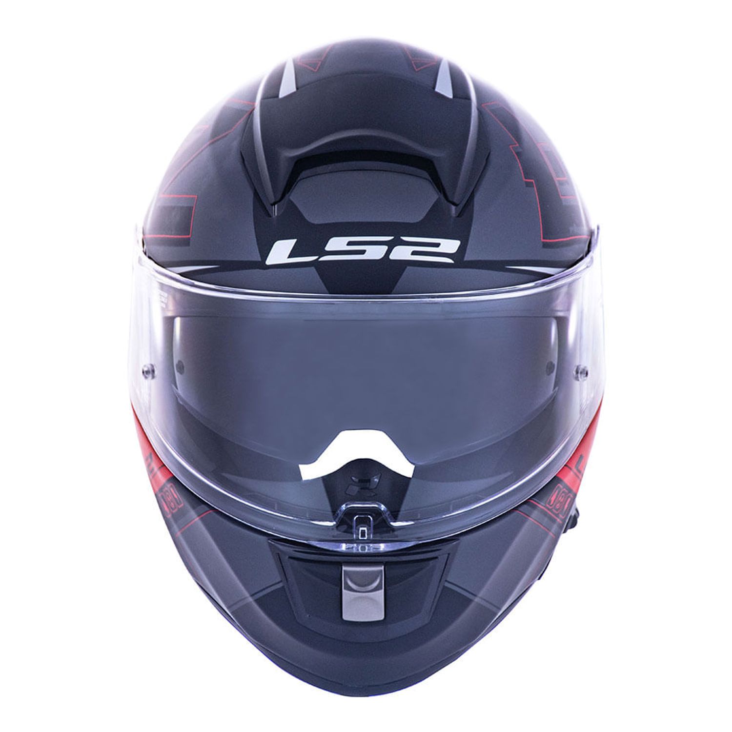 Capacete LS2 Vector Evo FF397 Frequency- Preto e Vermelho - Nacar