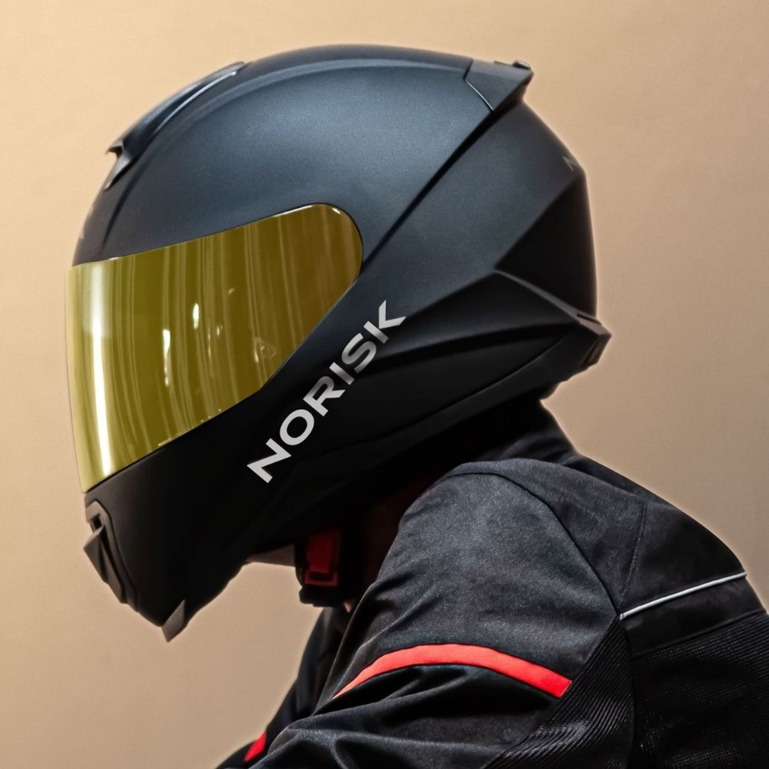 Capacete Norisk Razor Monocolor Preto Fosco - WebRacing