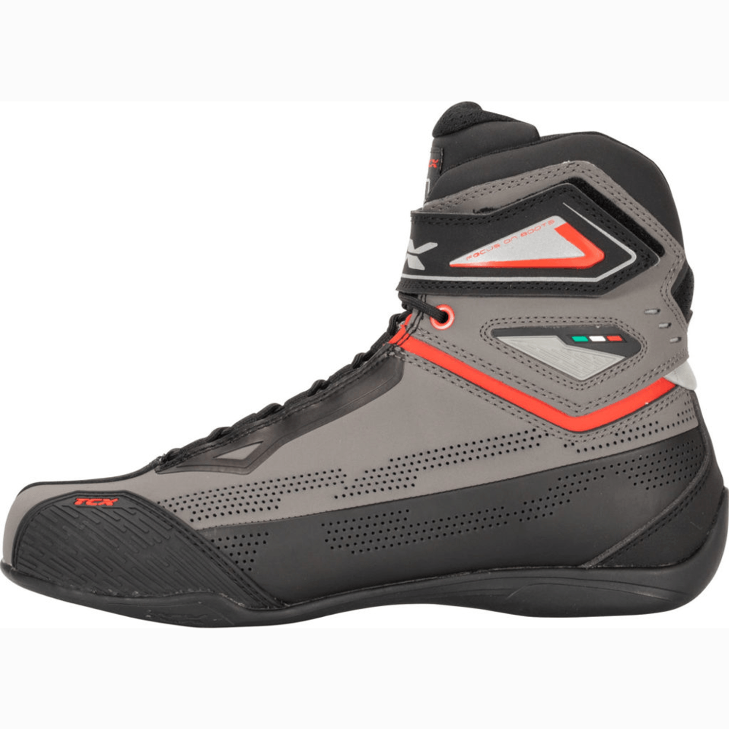 Bota TCX Rush Air Cinza Vermelho - Nacar