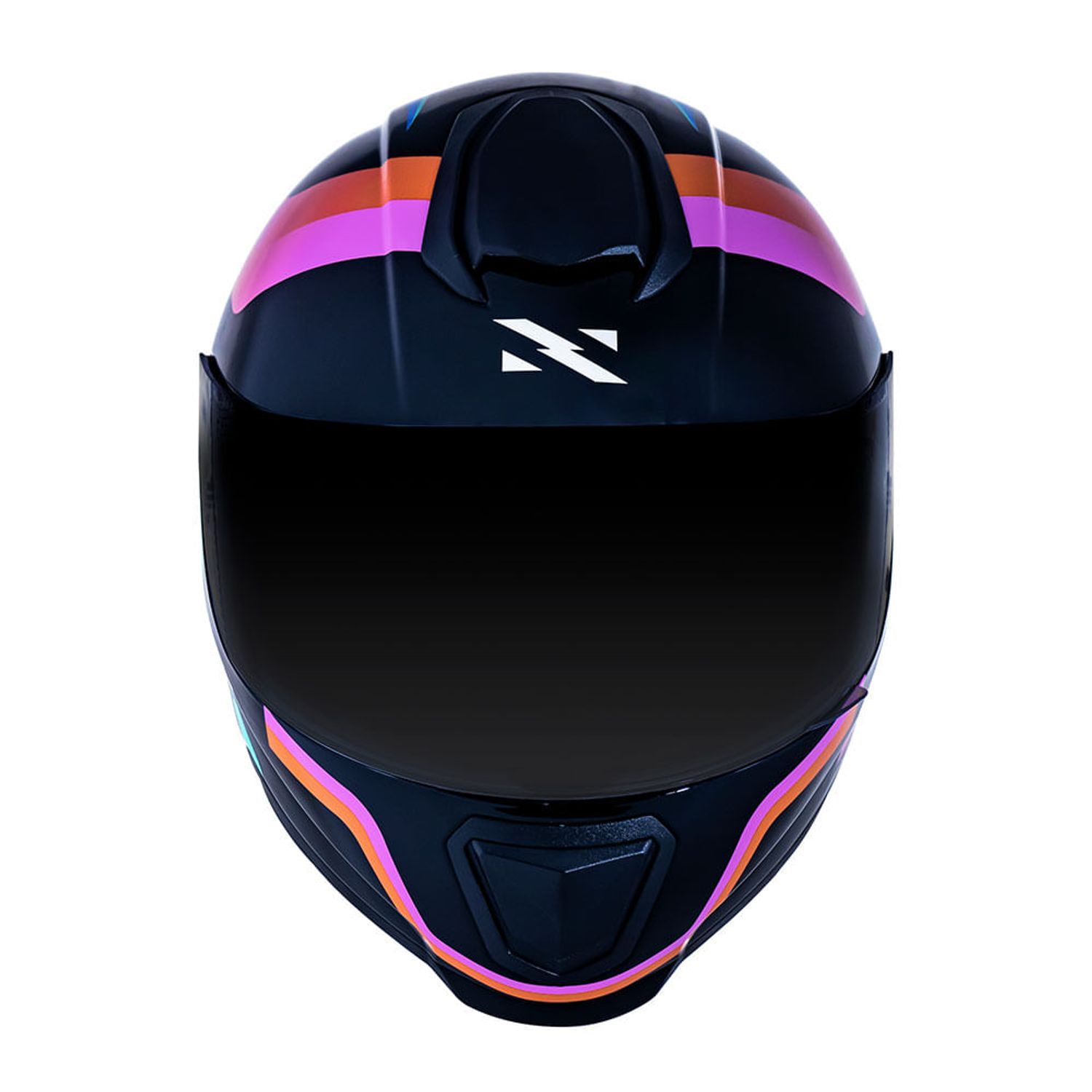 Capacete Norisk Razor Void Preto Laranja Azul - Nacar