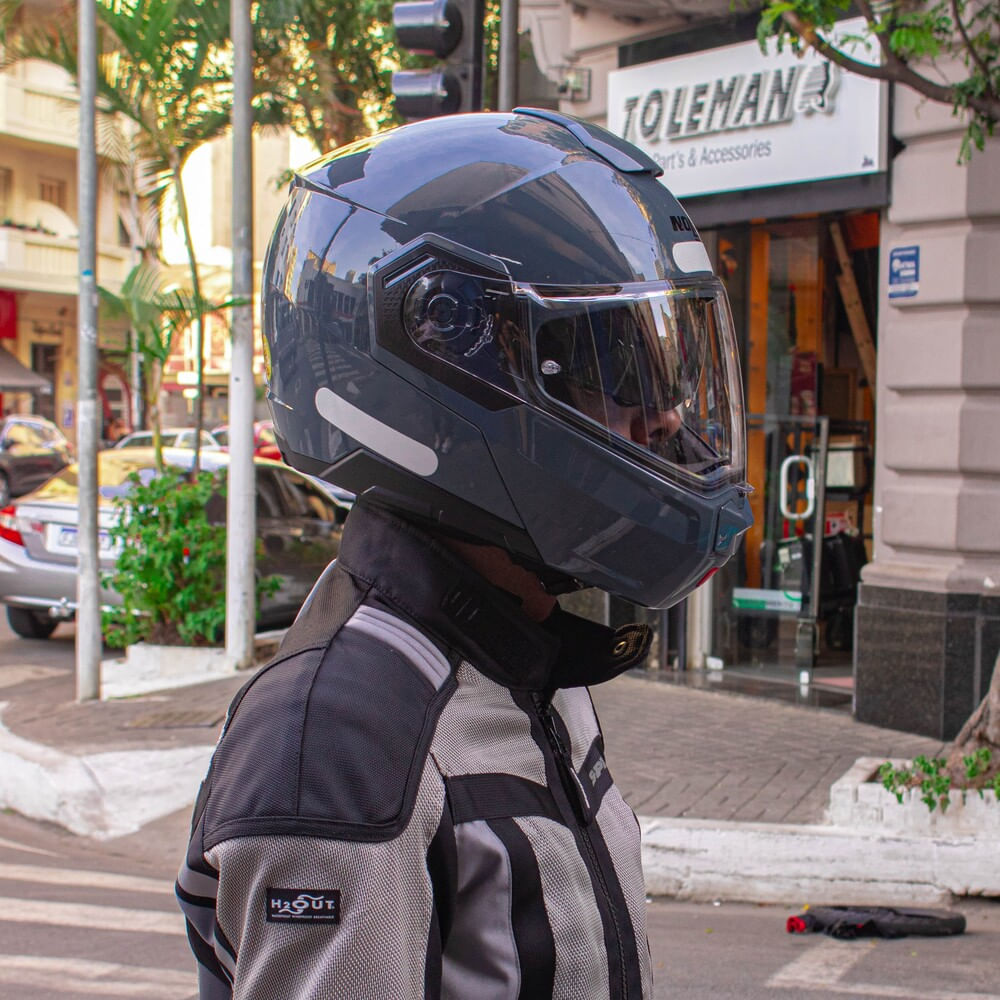 Capacete Nolan N90-3 Classic Cinza Slate (8) - Nacar