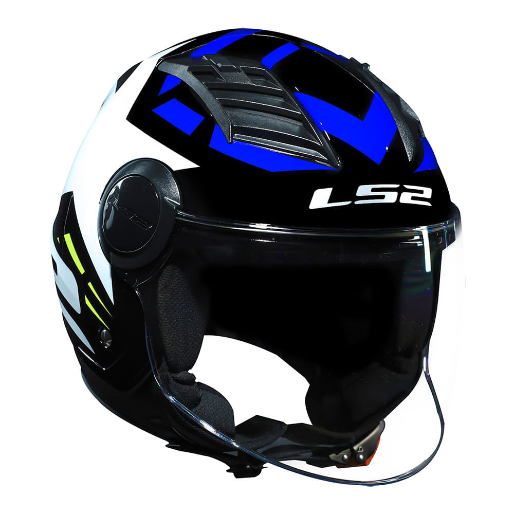Capacete LS2 OF562 Airflow Starwar Azul/Amarelo - WebRacing