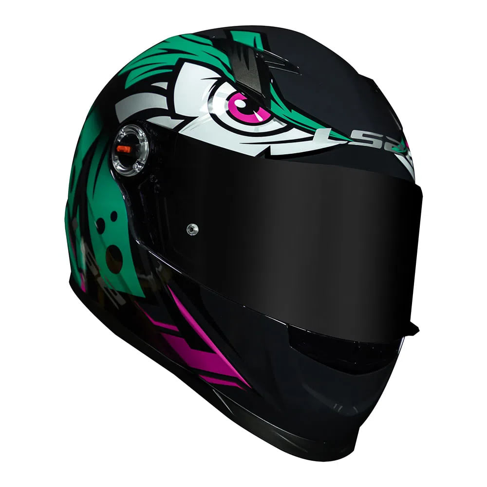 Capacete LS2 FF358 Tribal Verde - Nacar