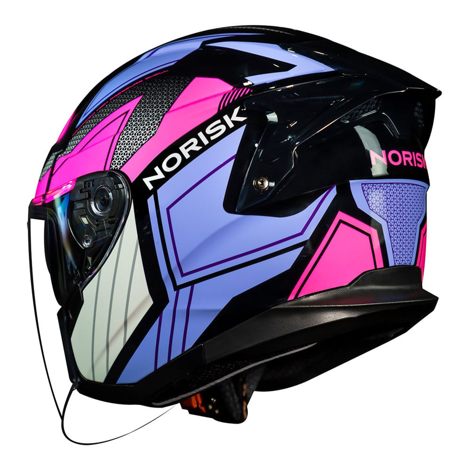 Capacete Norisk Downtown Provenza Preto Rosa - WebRacing