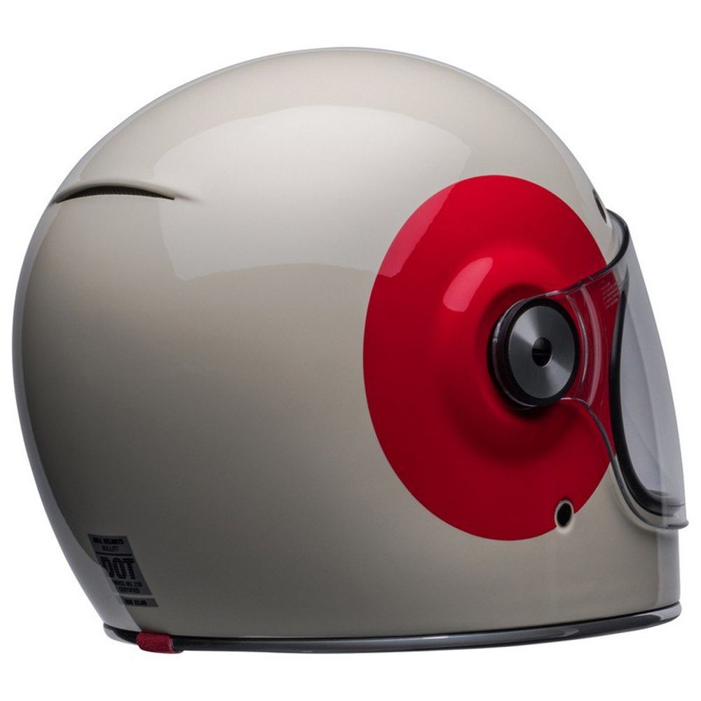Capacete Bell Bullitt TT Vintage White Red Oxblood - Nacar