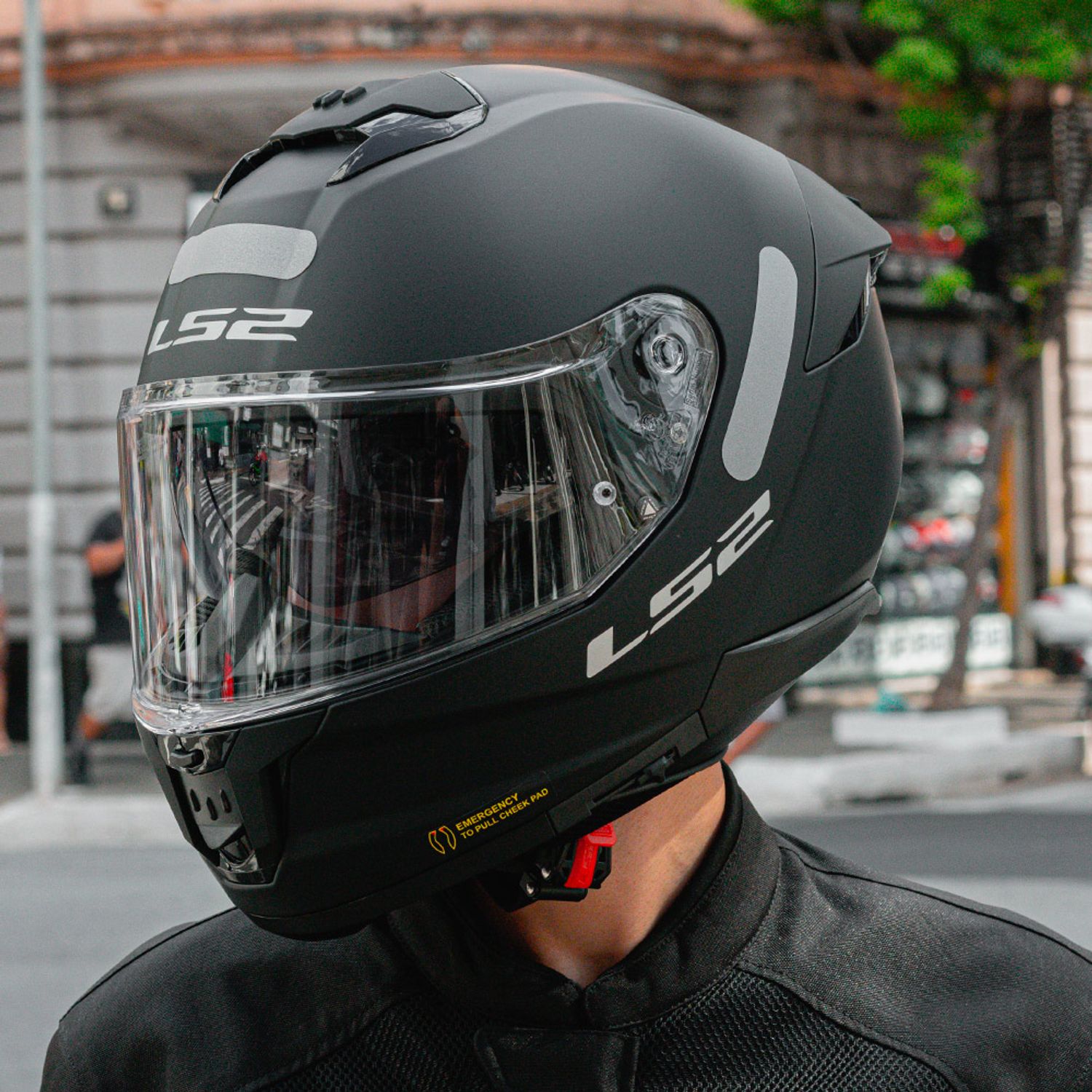 Capacete LS2 Stream II FF808 Mono Preto Fosco - Nacar