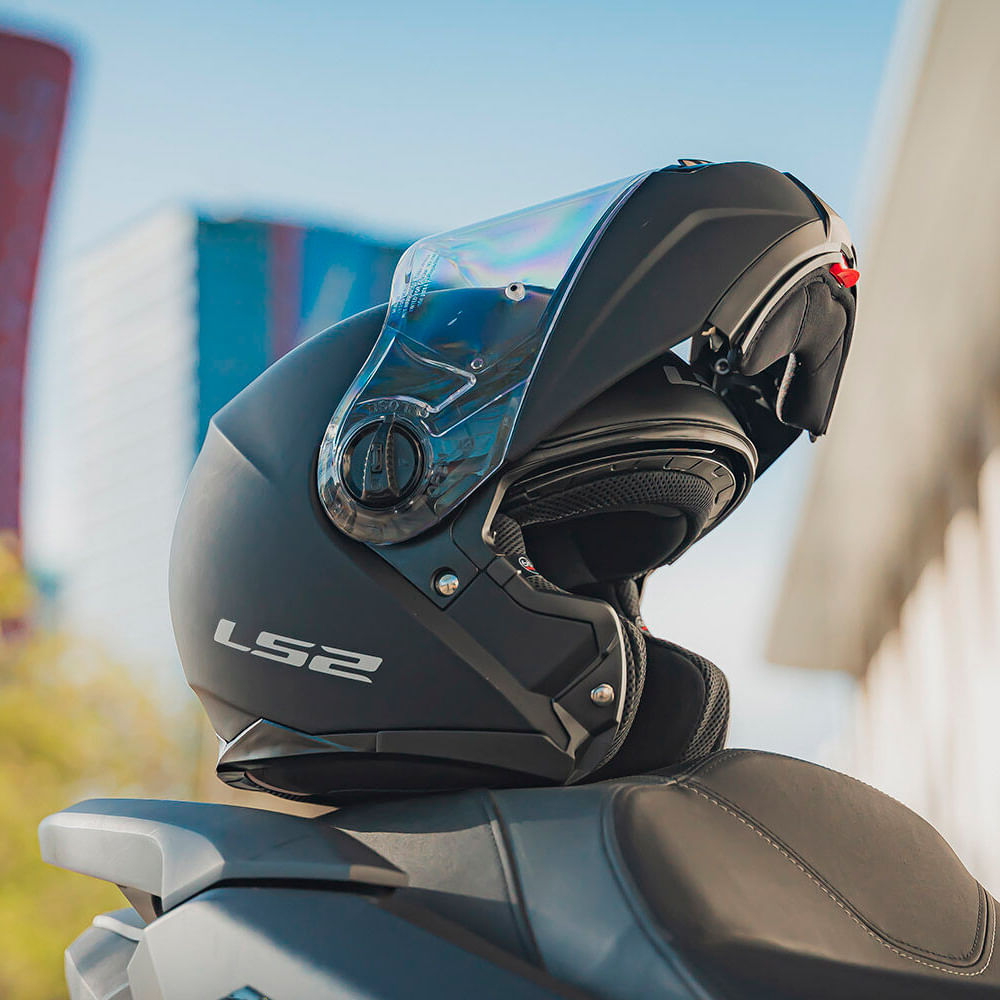 Capacete LS2 Strobe II FF908 Mono Preto Fosco - Nacar