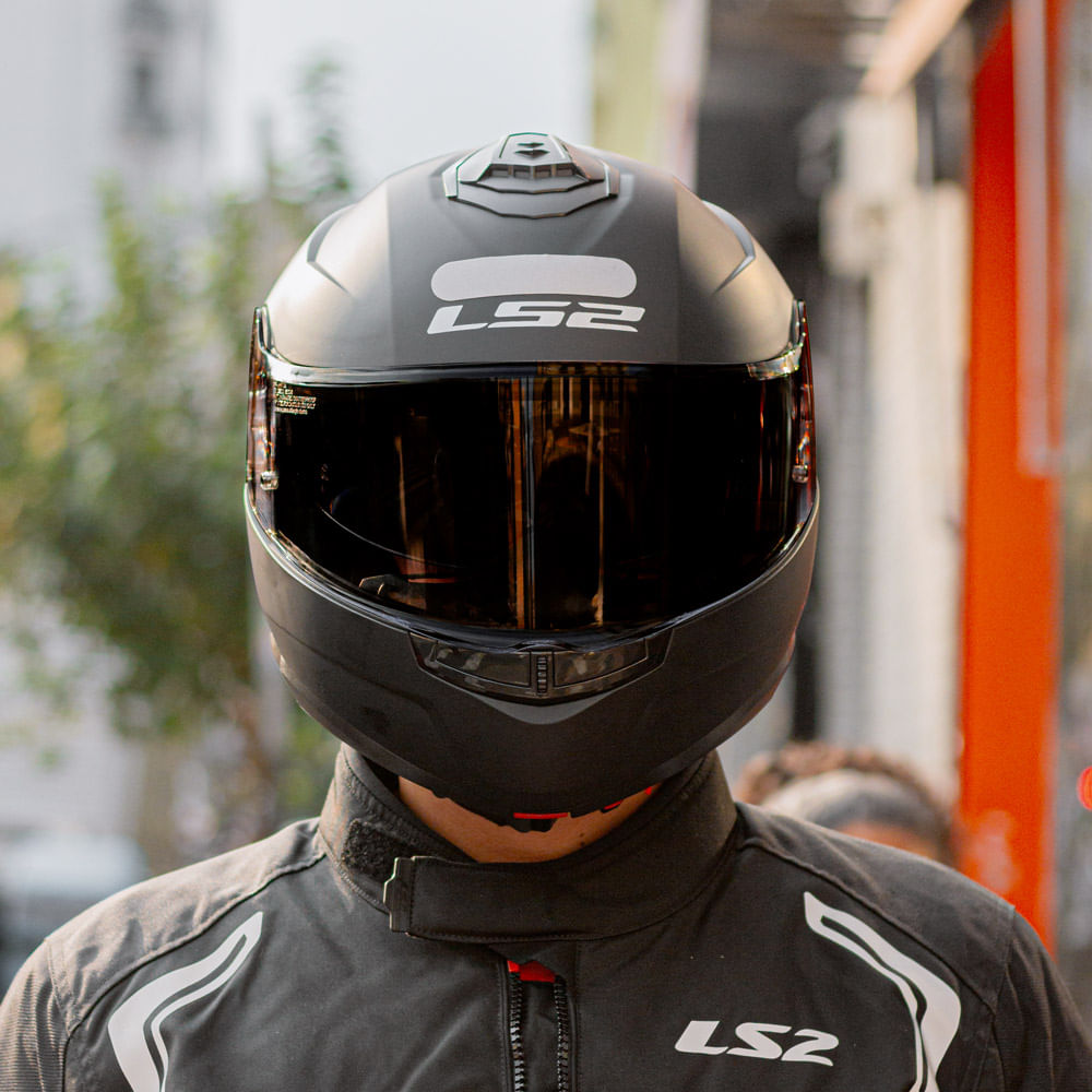 Capacete LS2 Strobe II FF908 Mono Preto Fosco - Nacar